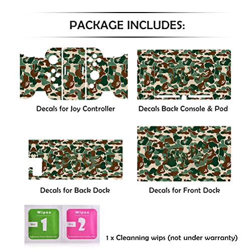 TANOKAY Sticker Wrap Vinyl Decal Pre-Cut Skin Compatible with Nintendo Switch OLED (2021 Model)…