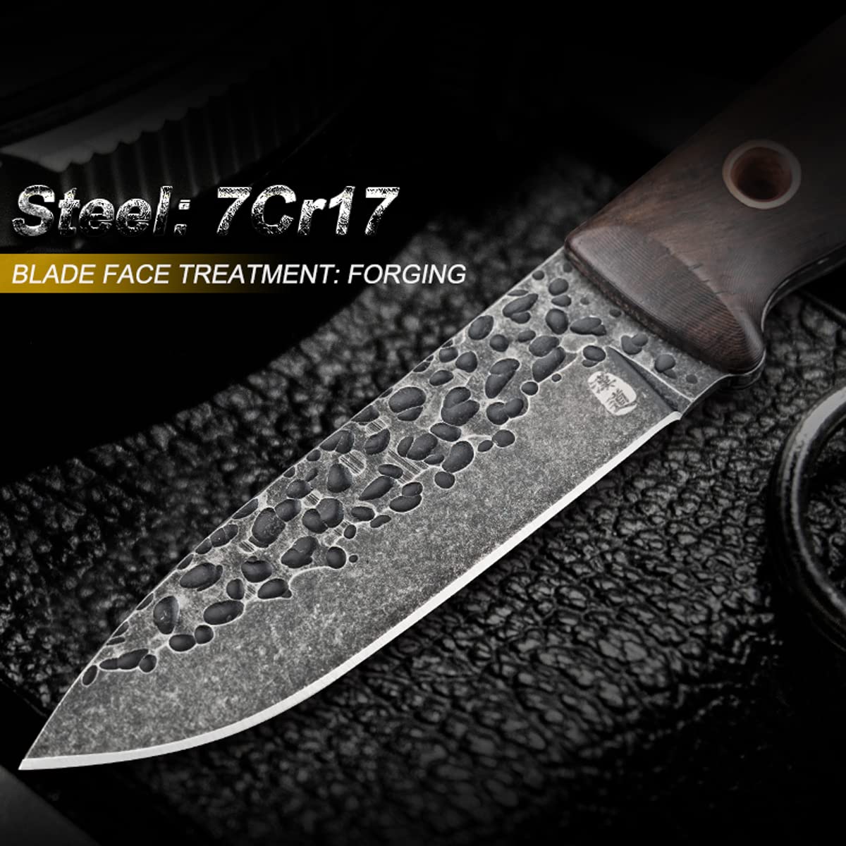 TANSOLE TAN SOLE HX OUTDOORS fixed blade knife with leather sheath for survival camping edc full tang men cowboy knives 8.38 inch
