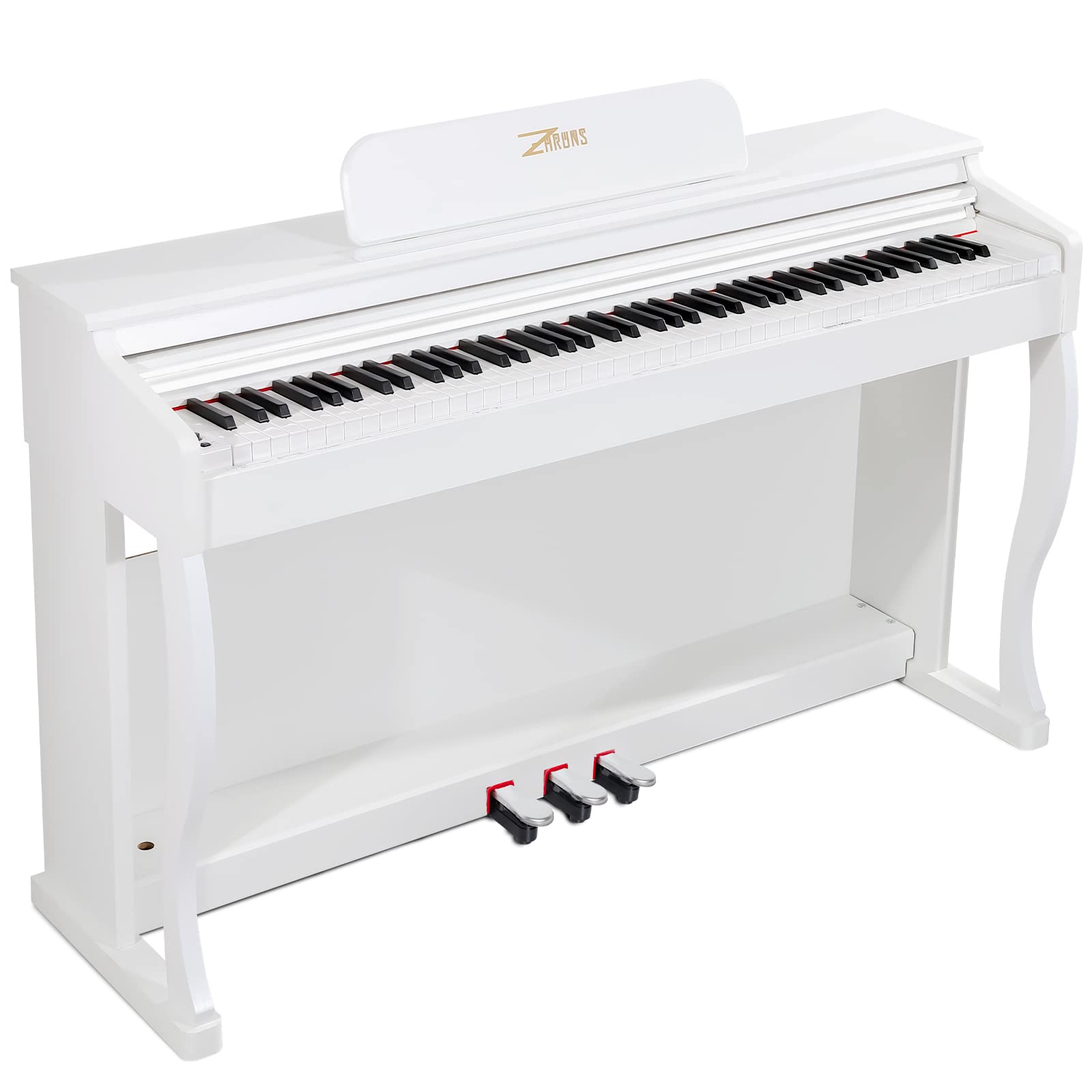ZHRUNS Digital Piano,88 key Full Weighted Keyboard Piano,Heavy Hammer Keys with Touch Response Professional home Digital piano,3 Metal Pedals,Headphone Jack/MIDI Input/Output