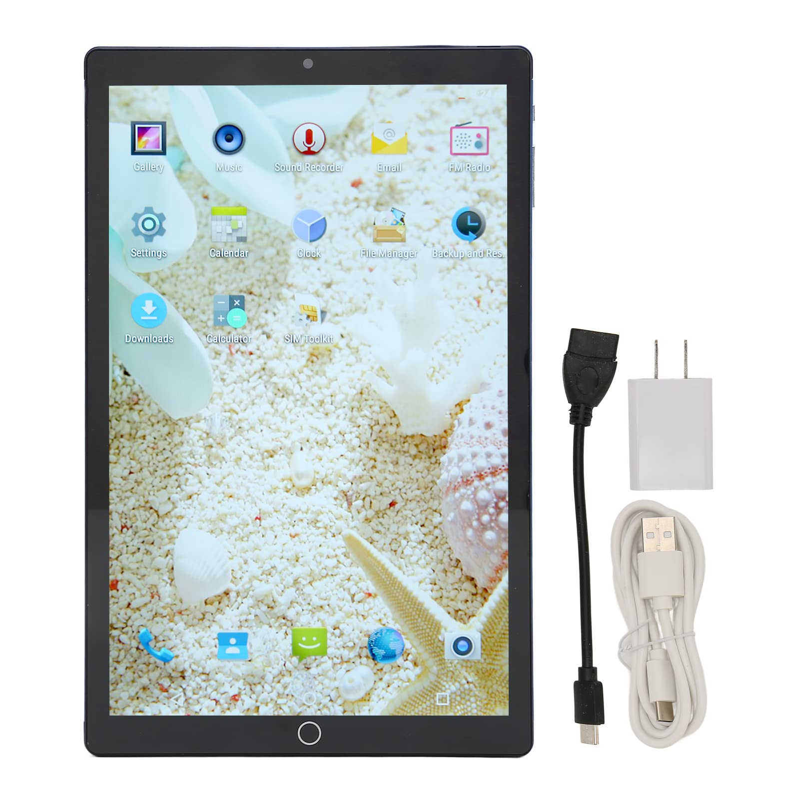 Soraz Tablet PC, 10.1 Inch Tablet Blue 100-240V 6GB RAM 1920 X 1080 for Online Video (US Plug)