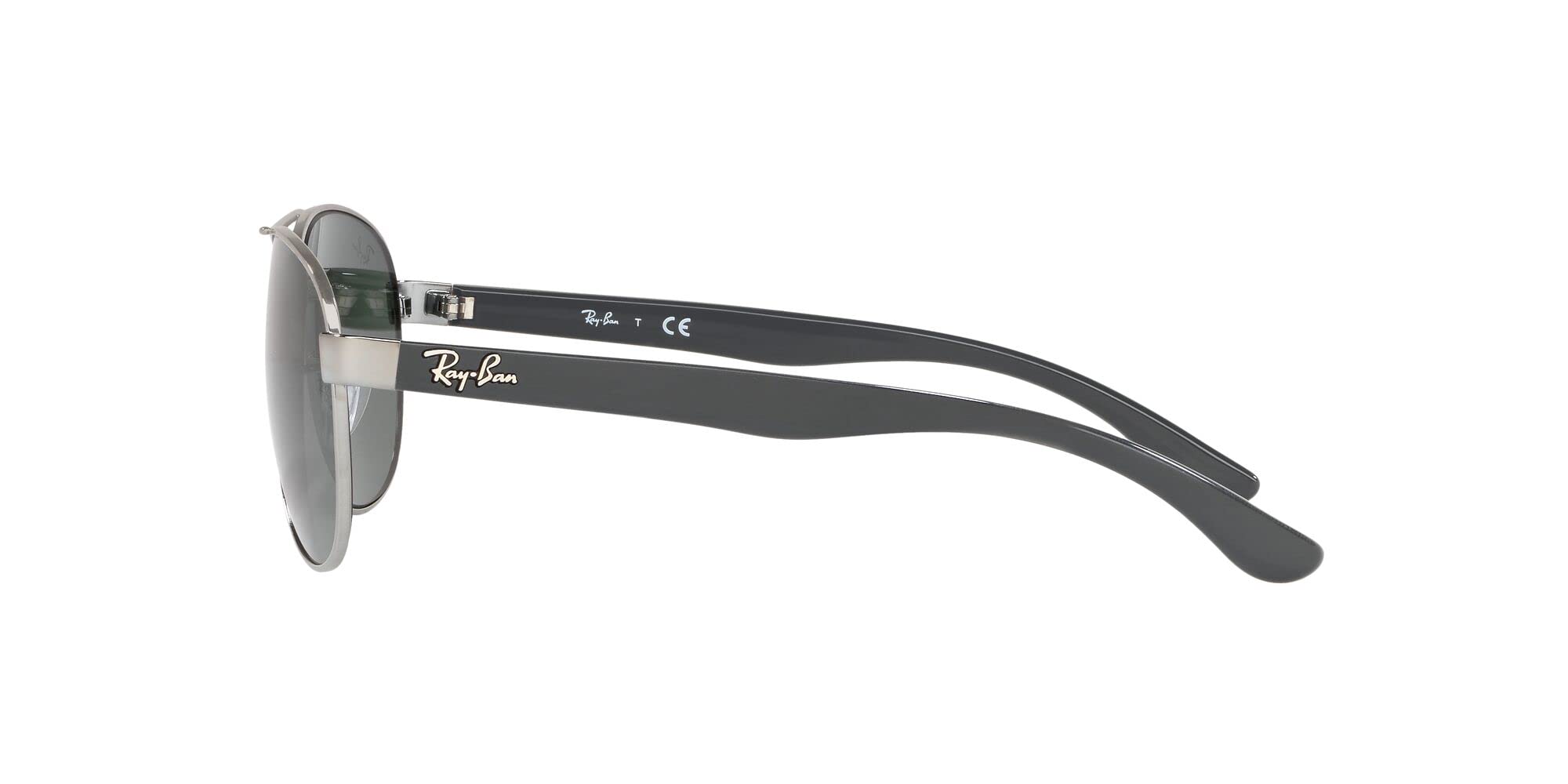 Ray-Ban Men's RB3457 Aviator Sunglasses, Gunmetal/Dark Green, 59 mm
