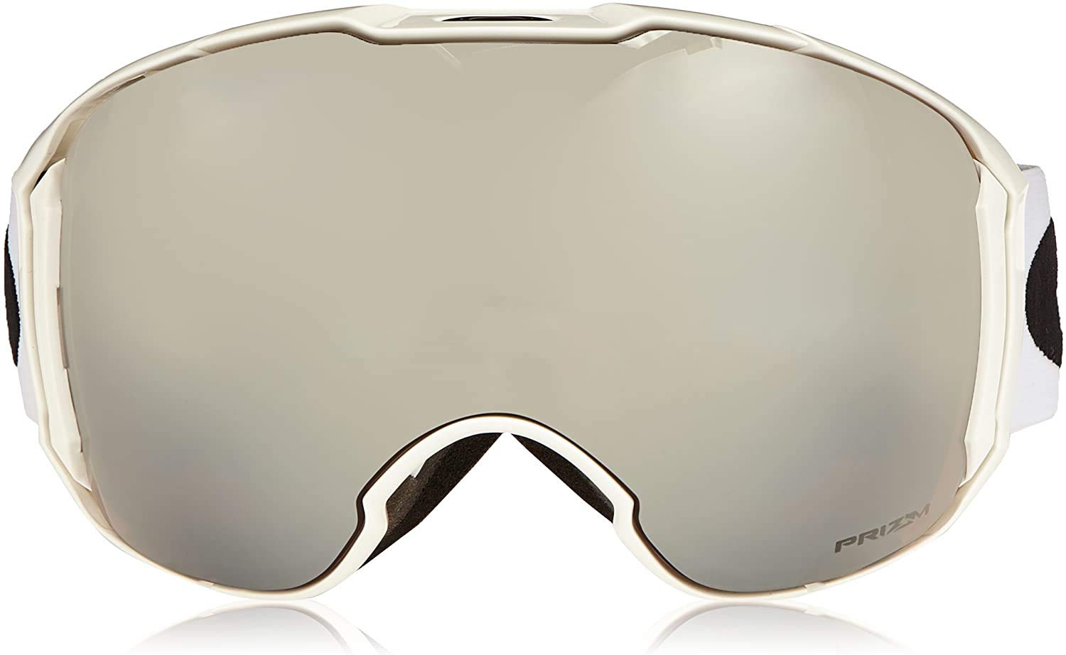 Oakley Men's Airbrake XL Snow Goggles, Polished White, Prizm Black Iridium, Large