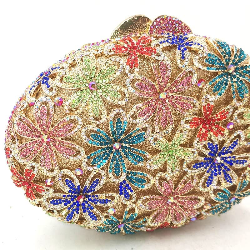 ZHUHW Bridal Wedding Party Purse Women Evening Party Bag Colorful Crystal Clutch