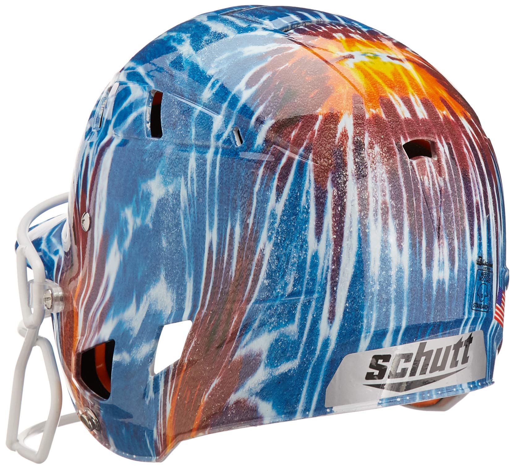 Schutt Sports AiR 4.2 Youth Softball Batting Helmet, White/Tie Dye