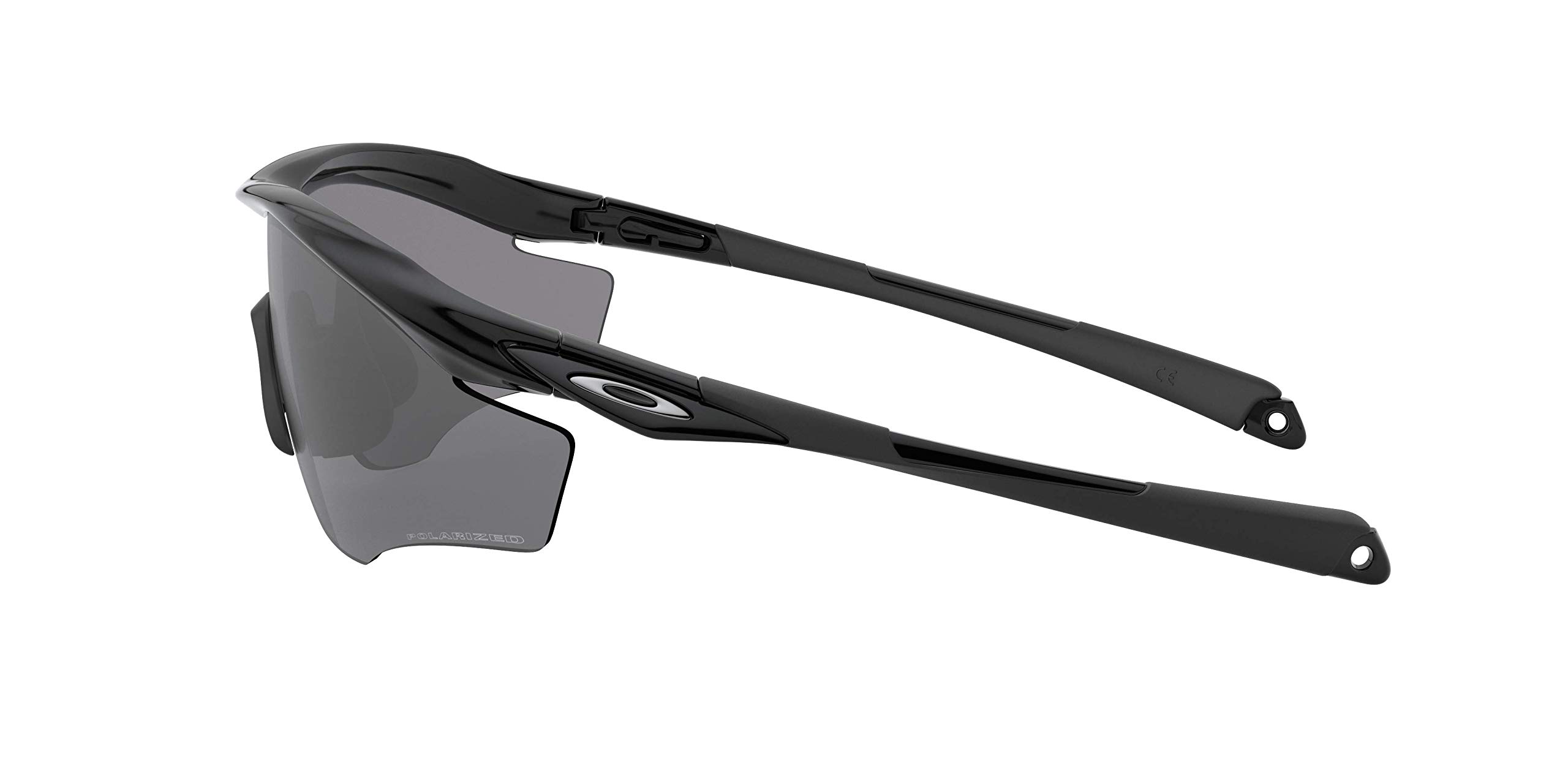 Oakley Men's OO9343 M2 Frame XL Rectangular Sunglasses, Polished Black/Black Iridium Polarized, 45 mm