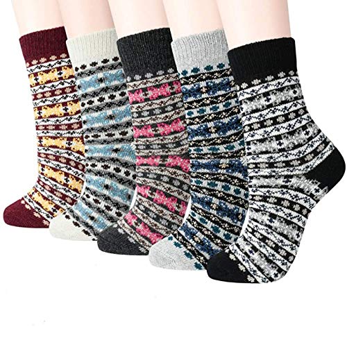Yoga Socks with Grips for Women Pack Shoe Socks Women's Fancy Design Multi Colorful Patterned Knee High Socks