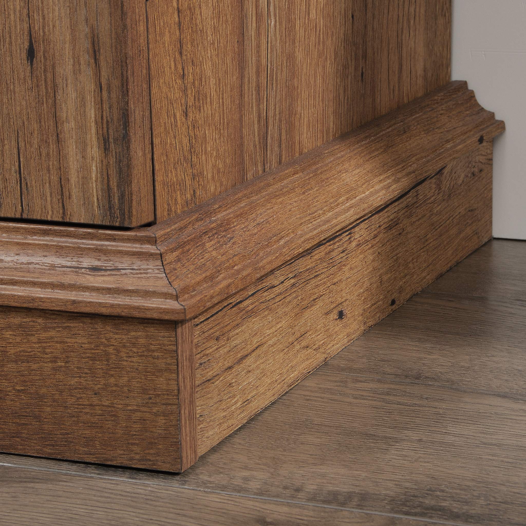 Sauder New Grange Dresser, L: 34.72" x W: 17.68" x H: 50.87", Vintage Oak Finish