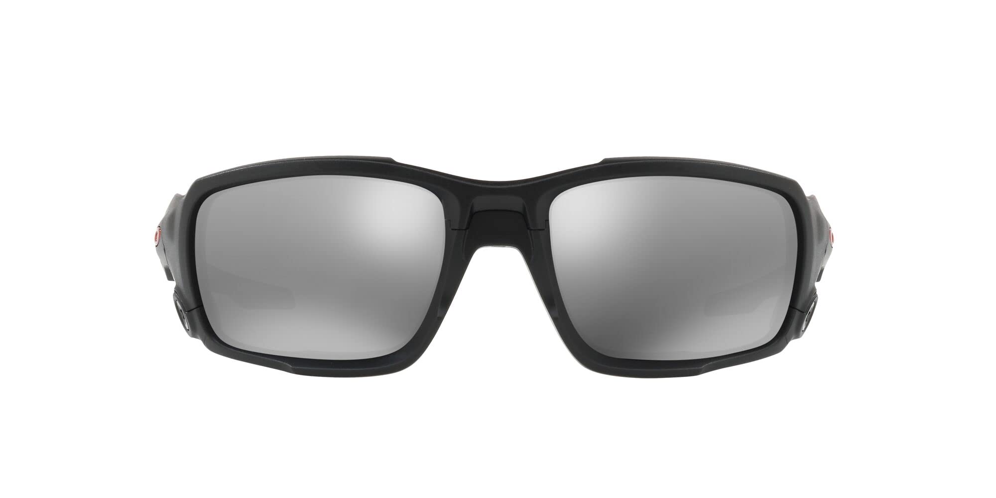 Oakley Men's OO9329 Ballistic Shocktube Rectangular Sunglasses, Matte Black/Black Iridium, 61 mm