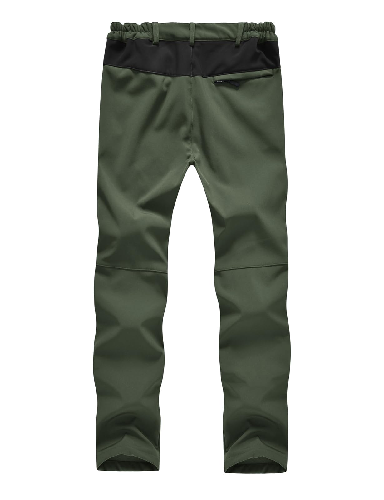TBMPOY Women's Hiking Pants Outdoor Waterproof Windproof Softshell Fleece Snow Ski Pants Army Green XS