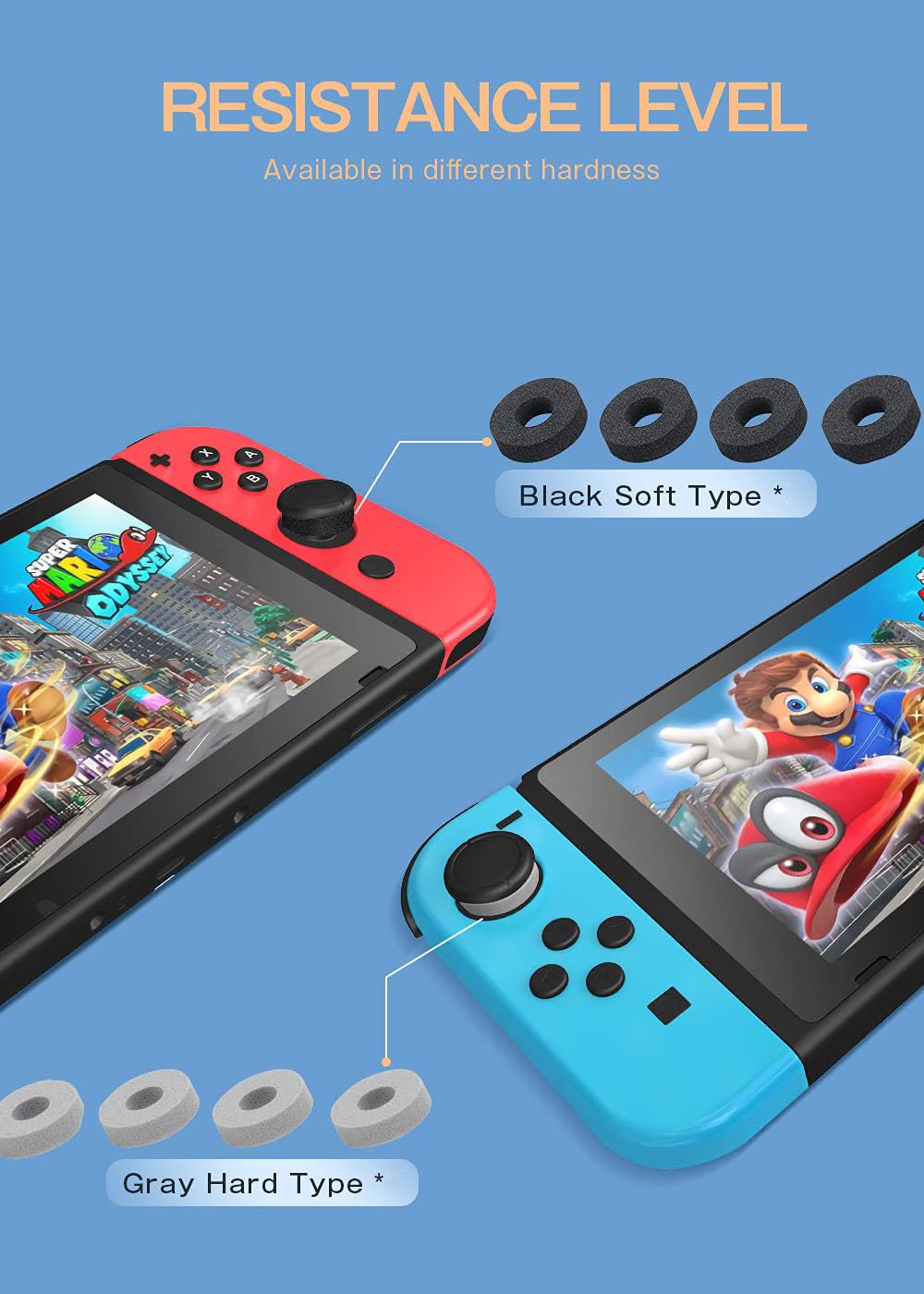 Weska Precision Rings Aim Assist Ring for Switch，Switch Lite Joycon [Japanese Design]