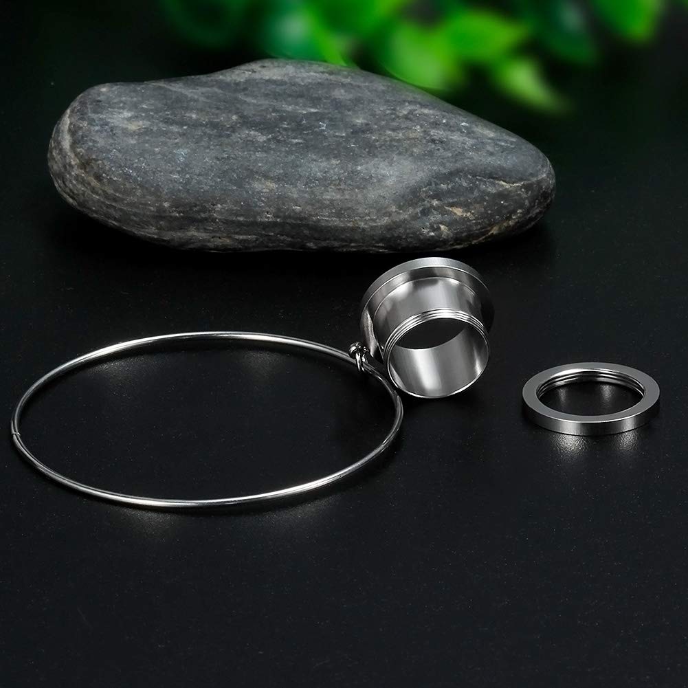 TBOSEN 1 Pair Stainless Steel Ear Plugs Expander Large Gauges Stretching Screw Saddle Fit Tunnels Gauge 2g - 13/16 inch