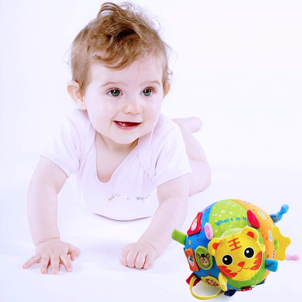 Tenmon Baby Hanging Wind Chime Toy Squeak Toy, Hook Design Suitable for Baby Carriage Crib Accessories