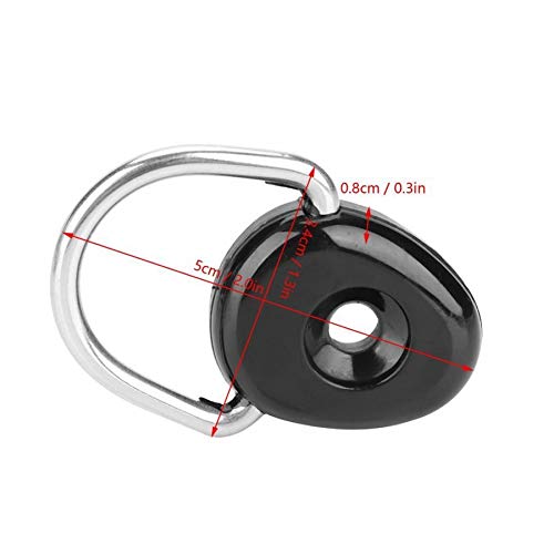 Tie Down Ring Fishing Small Accessories Pivoting Camping Modern Loop Buckle Kayak Canoe Rigging Marine Water Sports (Color : Black)