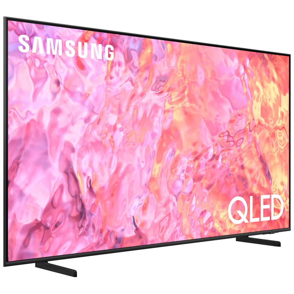 SAMSUNG Q60 QLED 4K Smart TV Bundle with Premiere Movie Streaming Package & TV Setup Bundle with Wall Mount + Surge Adapter + HDMI Cable & More (2023, 70 Inch)
