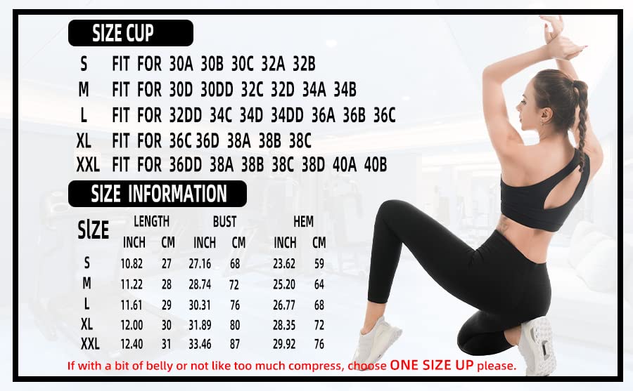 YOGASASA One Shoulder Sports Bra for Women Workout Bras Sexy Cute Yoga Bra Medium Support,Green