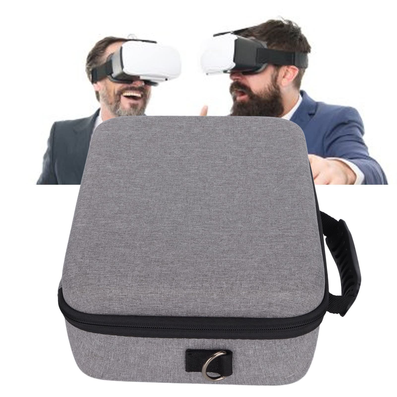 VR Headset Protective Travel Case, Portable Full Protection Dustproof VR Gaming Headset Hard Shell Case for Quest 2(grey)