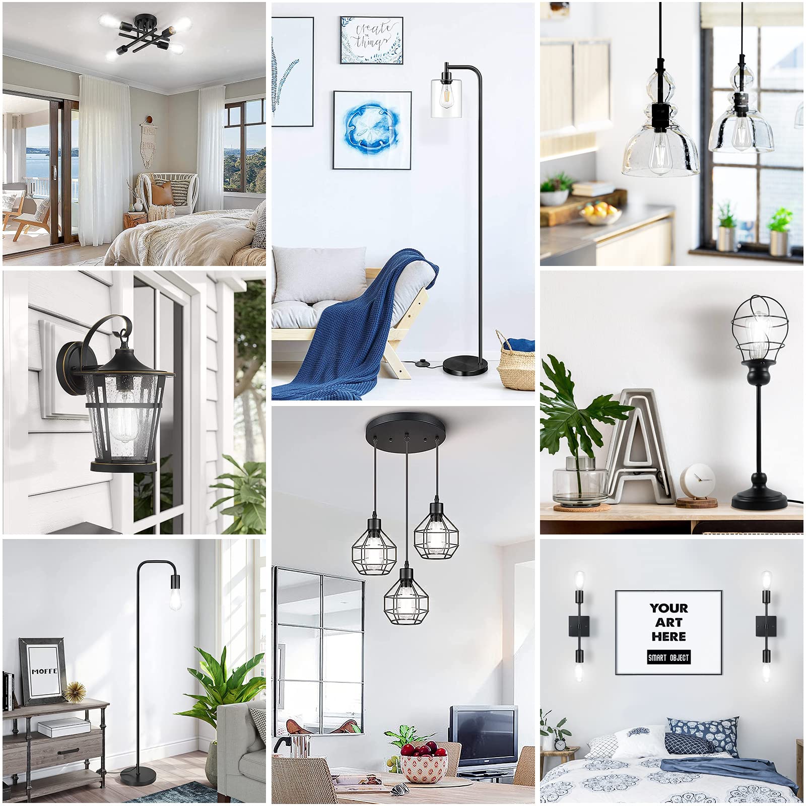 Vintage LED Edison Bulb 8W, 100W Equivalent, Daylight White 5000K, 1200 Lumens Brightness, ST64 Antique LED Filament Bulbs, E26 Base Lighting for Home Bedroom Office, Non-Dimmable, Pack of 12