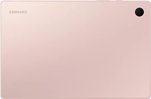 Samsung Galaxy Tab A8 2022 LTE Calls + Wifi 10.5 7040 mAh 8MP SM-X205 International Version Dual Cam (Not Verizon Boost At&t Cricket Metro PCS) + (w/Fast Car Charger Bundle) (Pink Gold, 64GB + 4GB)