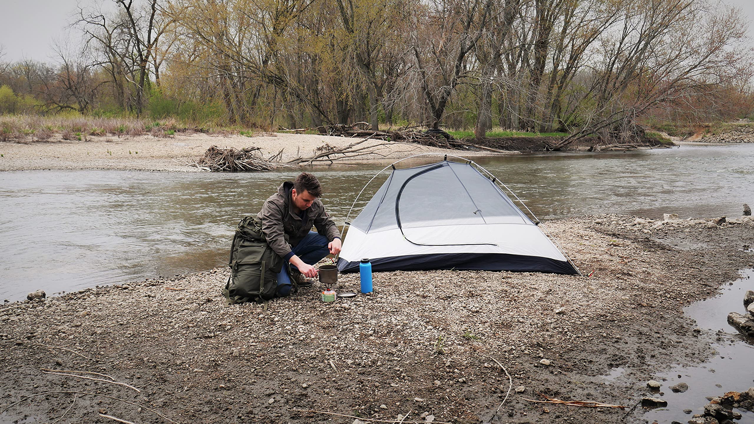 TrailLark Ultralight 1-Person 42oz (2.63lb) Backpacking Tent