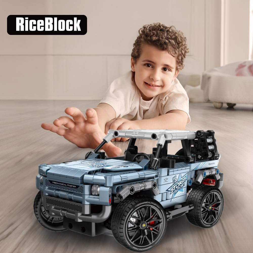 RiceBlock Ford Raptor RC Block Set with Handheld Controller, Speed and Sports Car for Boys Aged 8-12 Years, 443 Pieces.…
