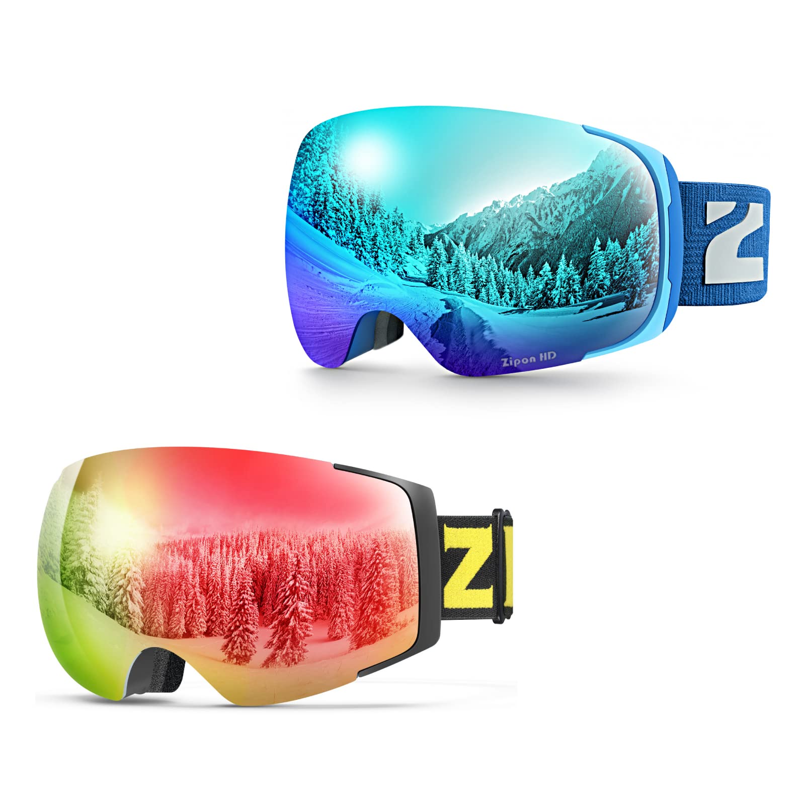 ZIONOR Lagopus Ski Goggles Z1 Zipon HD Lens Ski Goggles