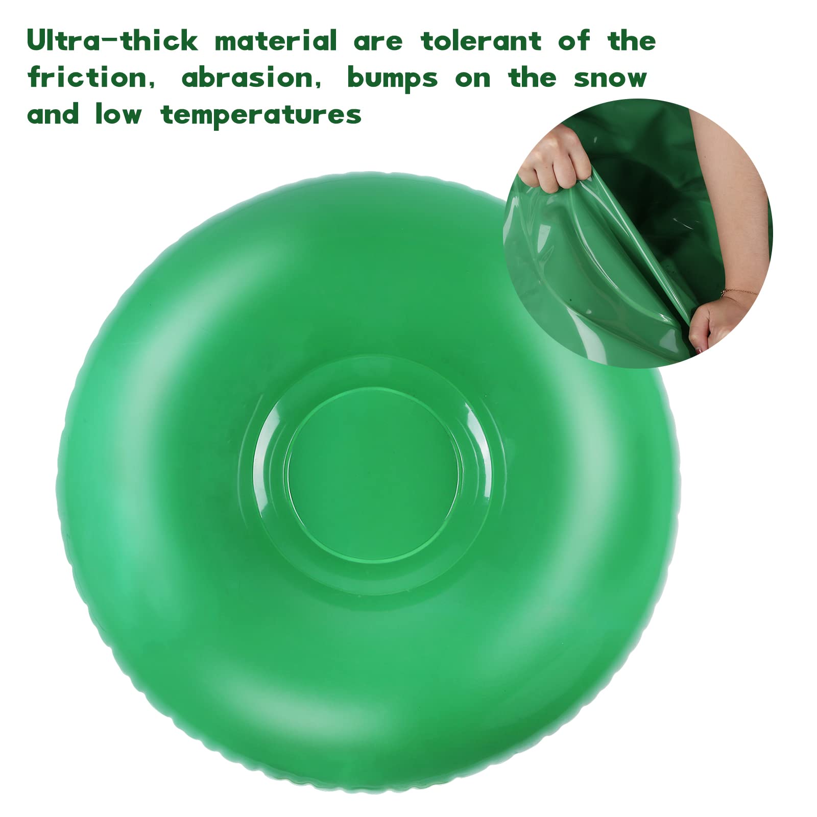 TIDYON Snow Tube Inflatable Snow Sled Heavy-Duty Inflatable Sledding for Kids & Adults Thickness Material Sleds Tubes Ideal for Winter Fun (Snowman)