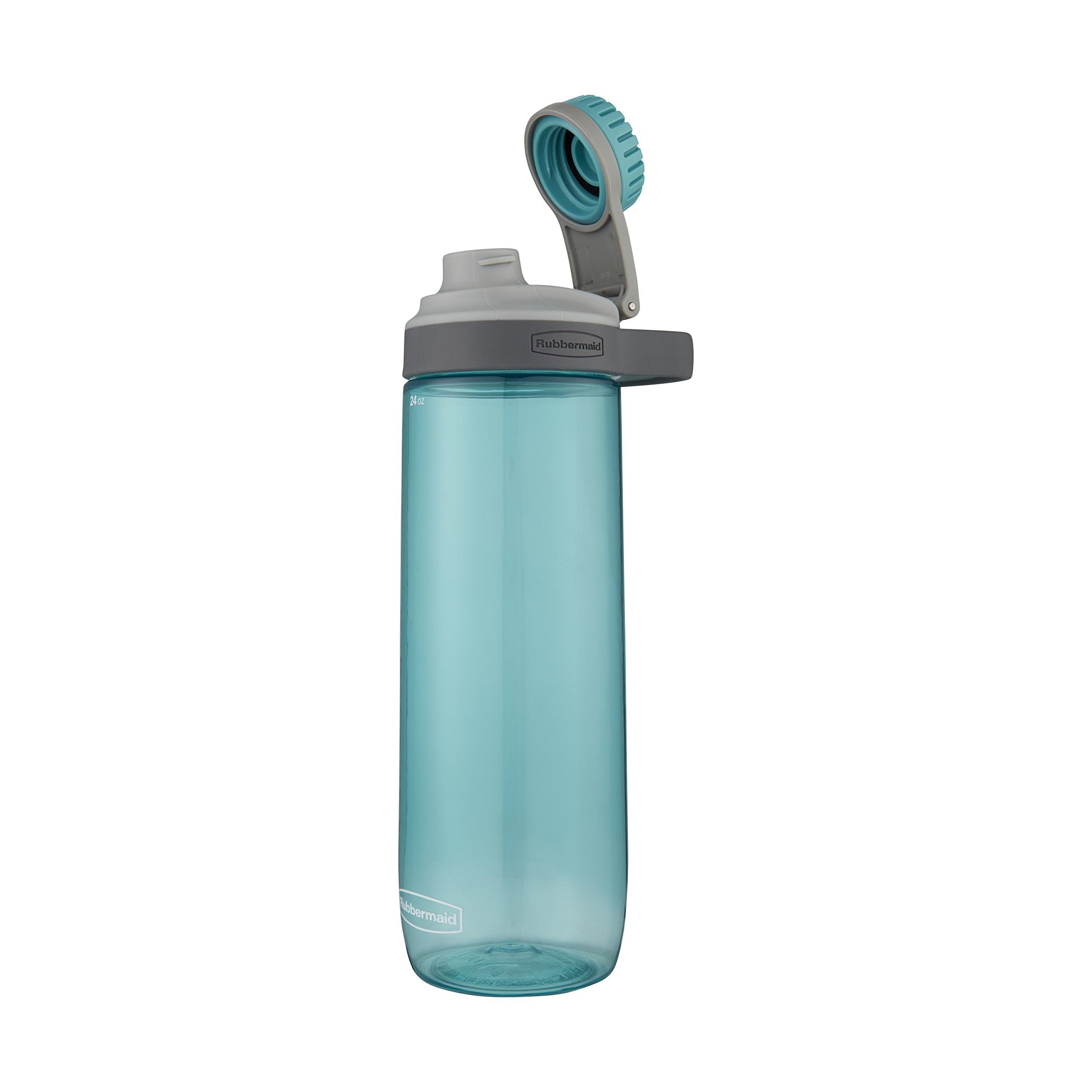 Rubbermaid Leak-Proof Chug Water Bottle, 24 oz, Aqua Waters