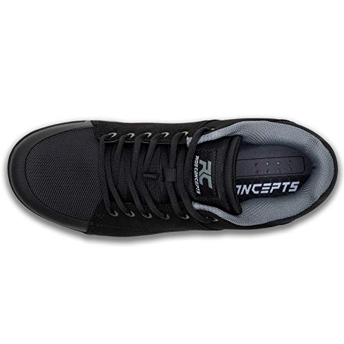 Ride Concepts Men's Vice Bike Shoe Charcoal/Black, 12 M US