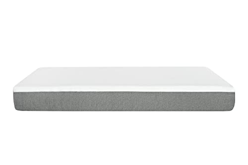 Primo International Lexis 10-Inch Gel Memory Foam Mattress, Queen, White/Grey
