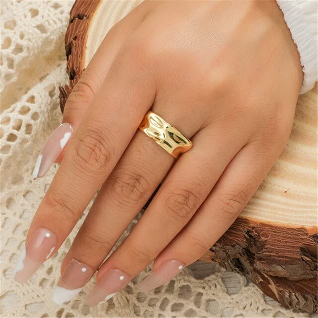 VOTRON 18KGP Simple Circle O Open Adjustable Size Rings For Women Wedding Engagement Party-51533
