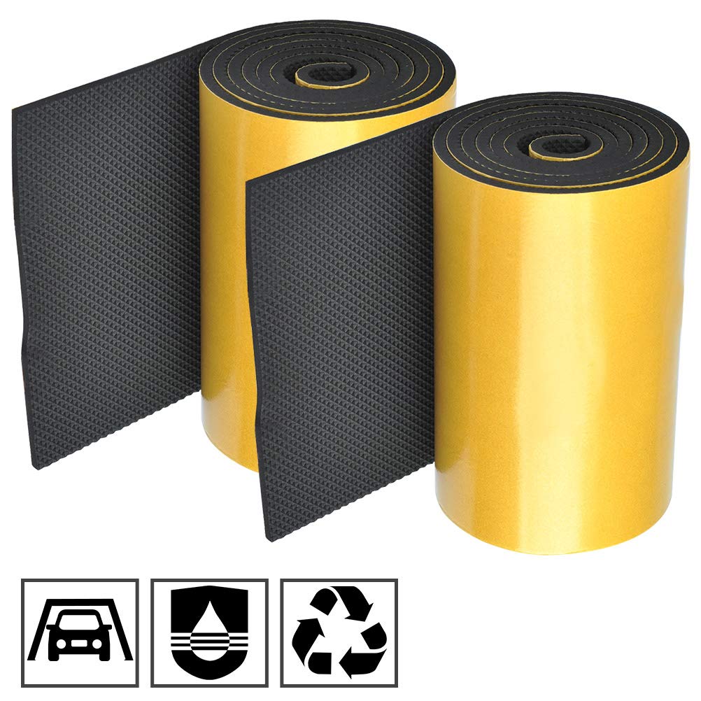QLOUNI Garage Wall Protector,Ultra Thick Waterproof Garage Door Protector Self Adhesive Foam Strip Garage Wall Guard-Pack of Two