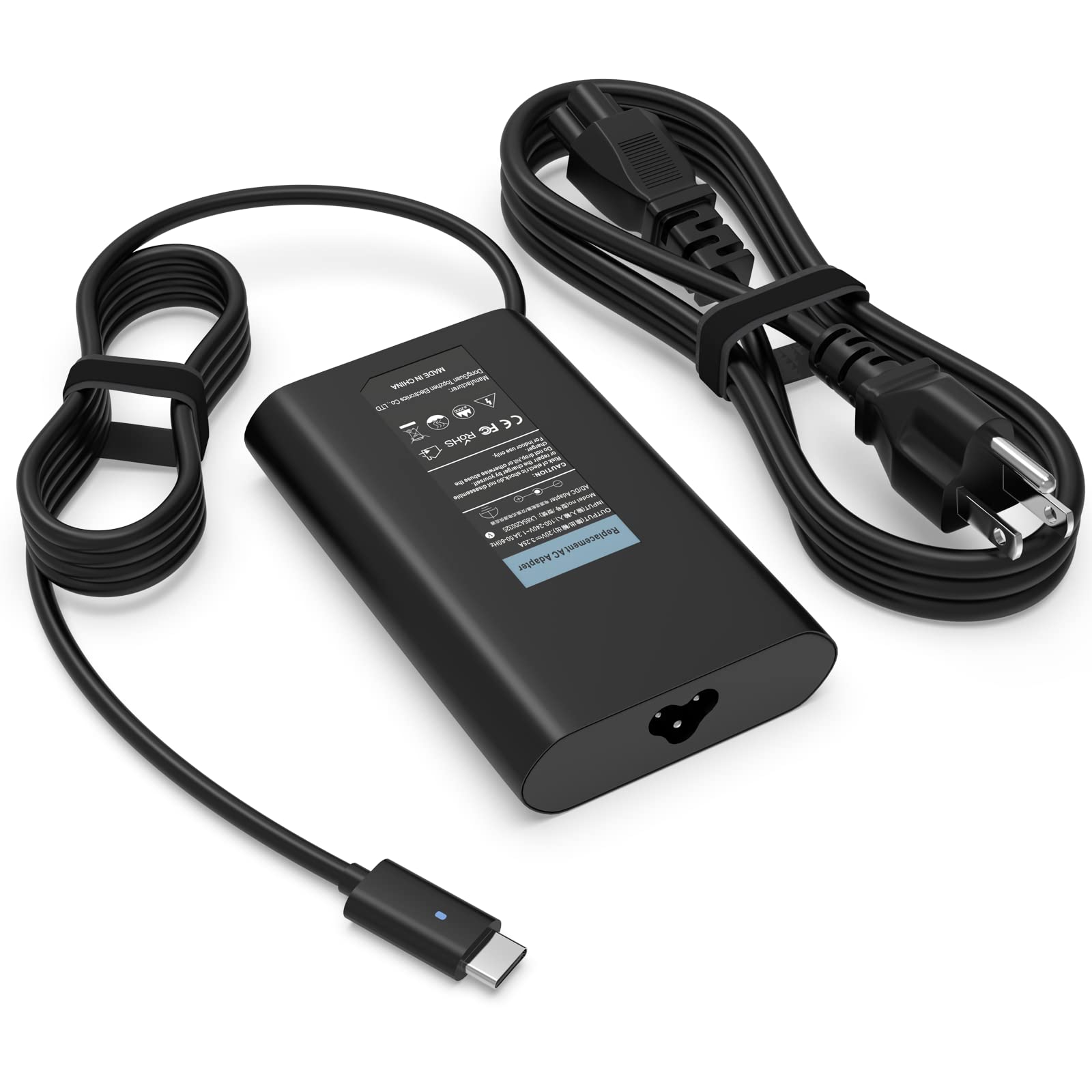 Replacement for Dell Latitude 5420 Charger, 65w USB C Laptop Charger for Dell Latitude 5420 5530 5520 7420 7430 7370 7390 2-in-1 7410 5510 5320 5330 ha65nm170 la65nm190 Type C Power Adapter