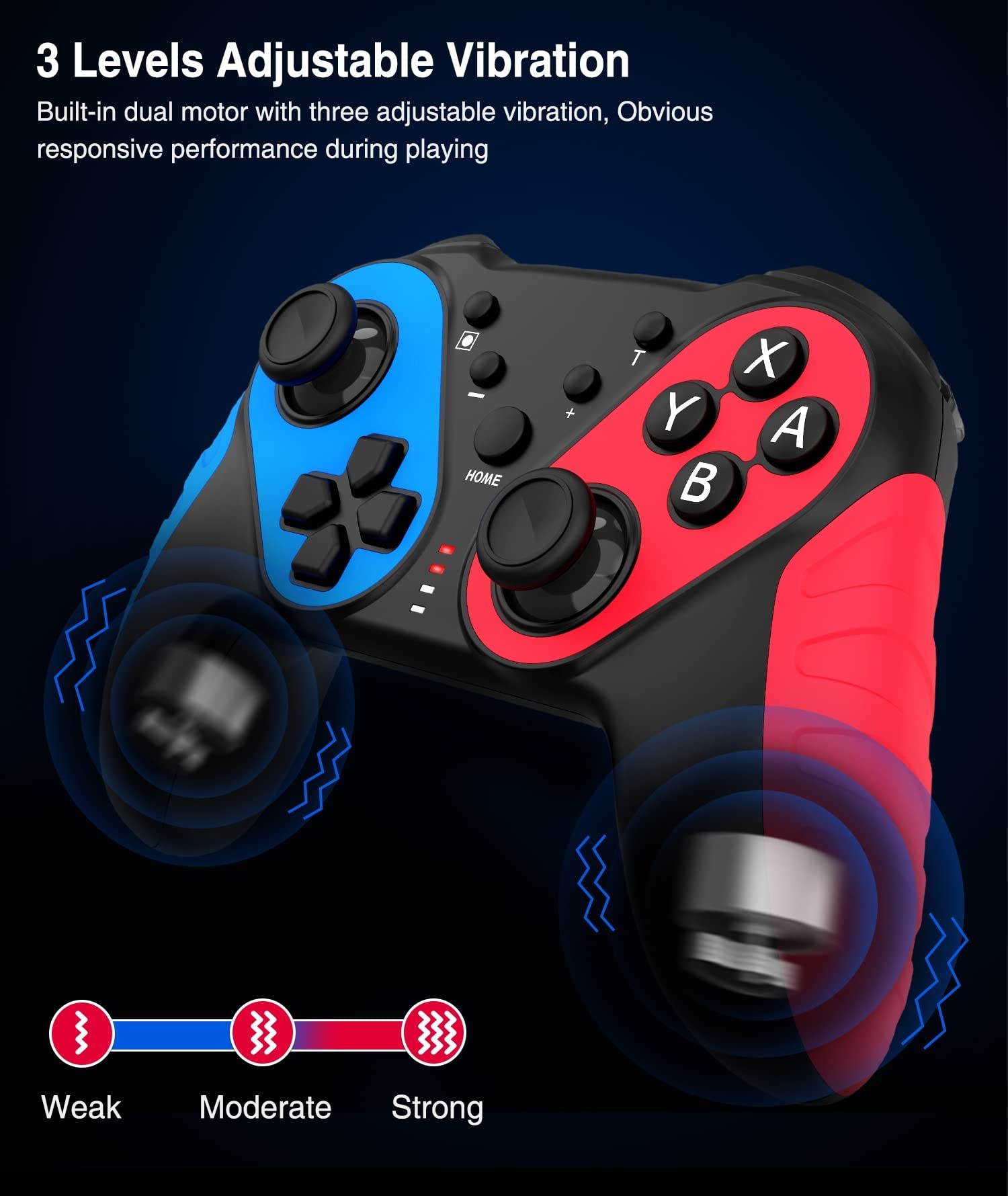 Switch Controller, Wireless Pro Controller for Nintendo Switch Controller,Switch Controller for Nintendo Switch/Lite/OLED Console,Extra Switch Pro Controller with Turbo,Vibration,Motion, Switch Remote