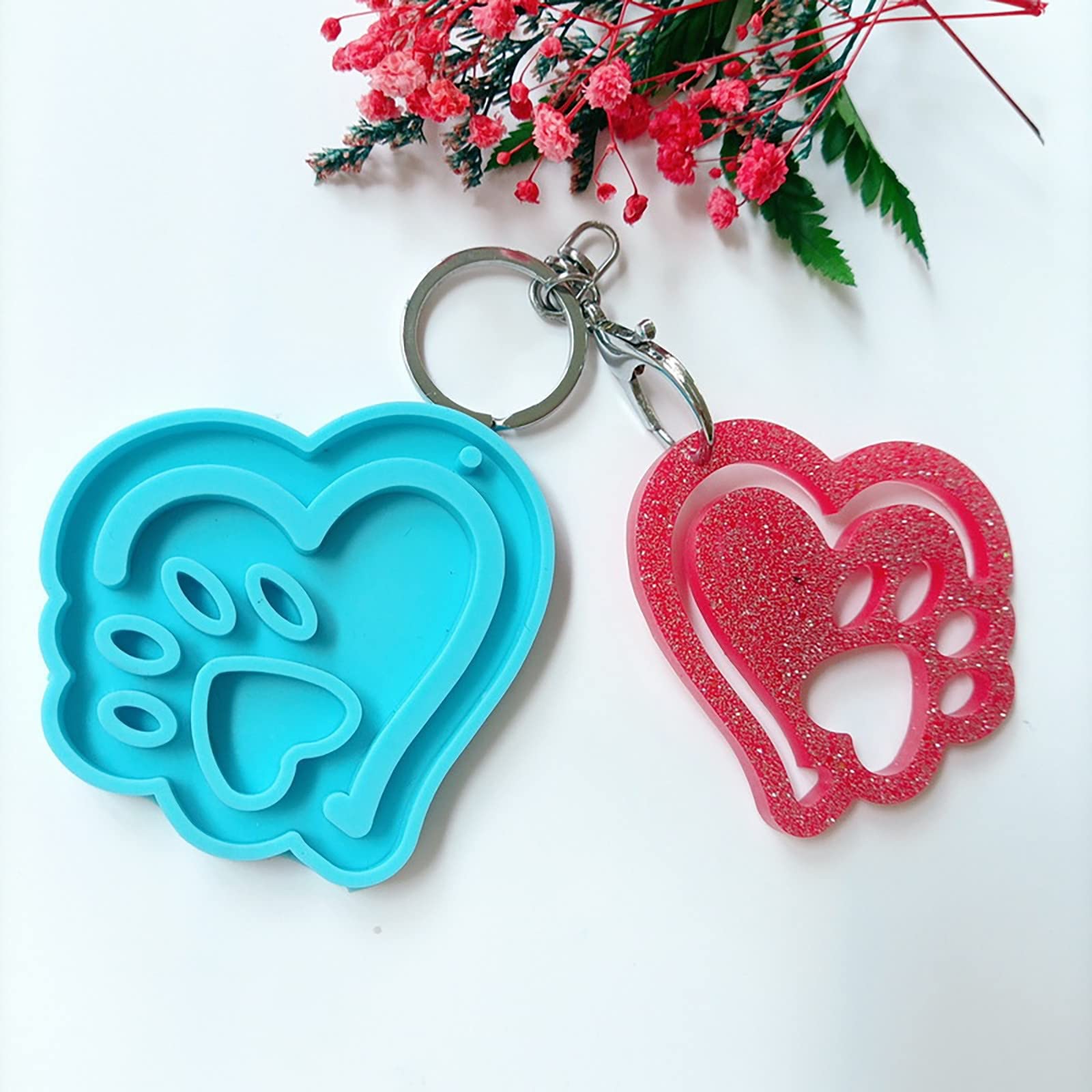 Silicone Ashtray Mould Pendant DIY Silicone Mould Epoxy Crystal Epoxy Mould for (Blue, One Size)