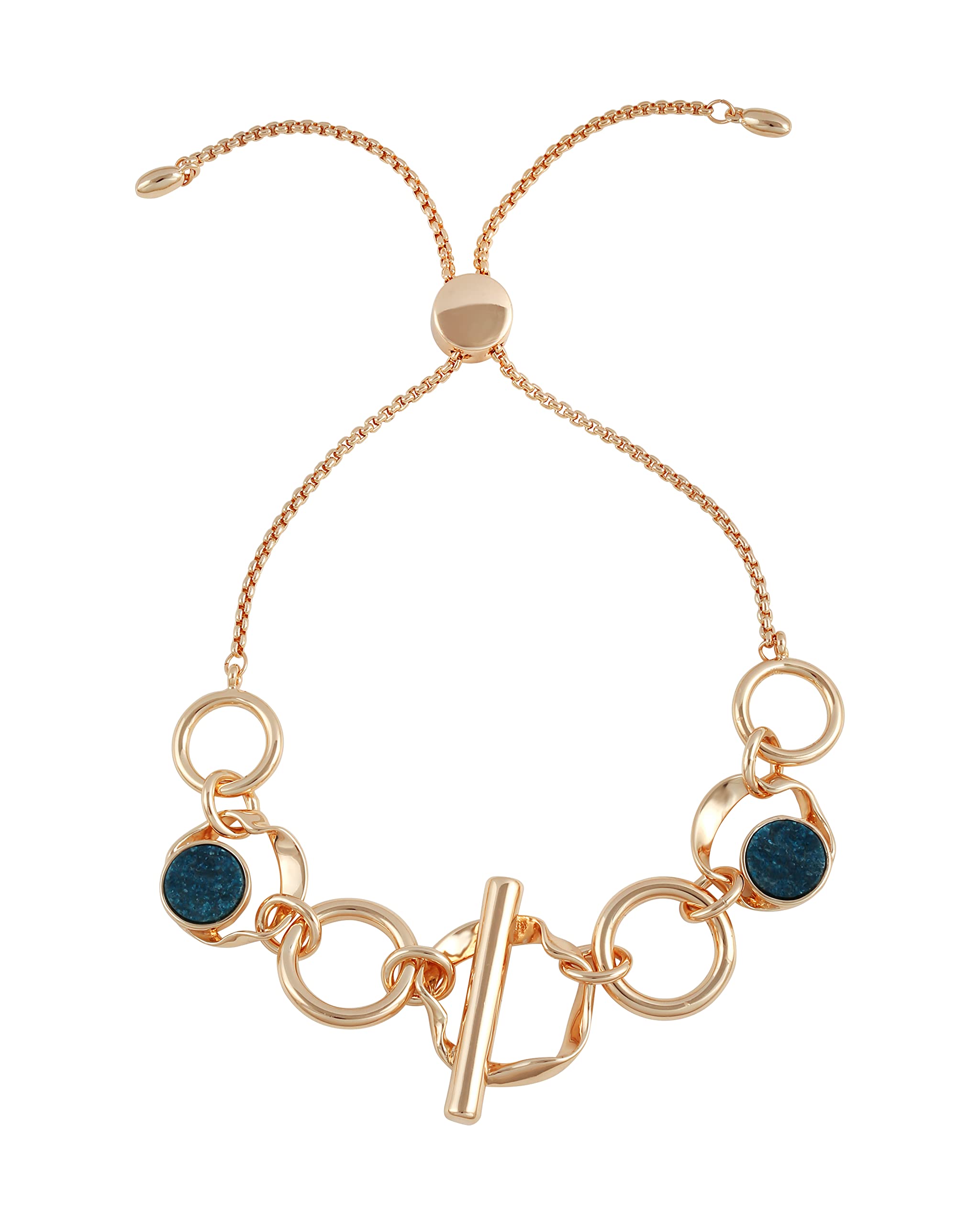 Vince Camuto Jewelry 14k Twisted Metal Slider Bracelet Gold One Size