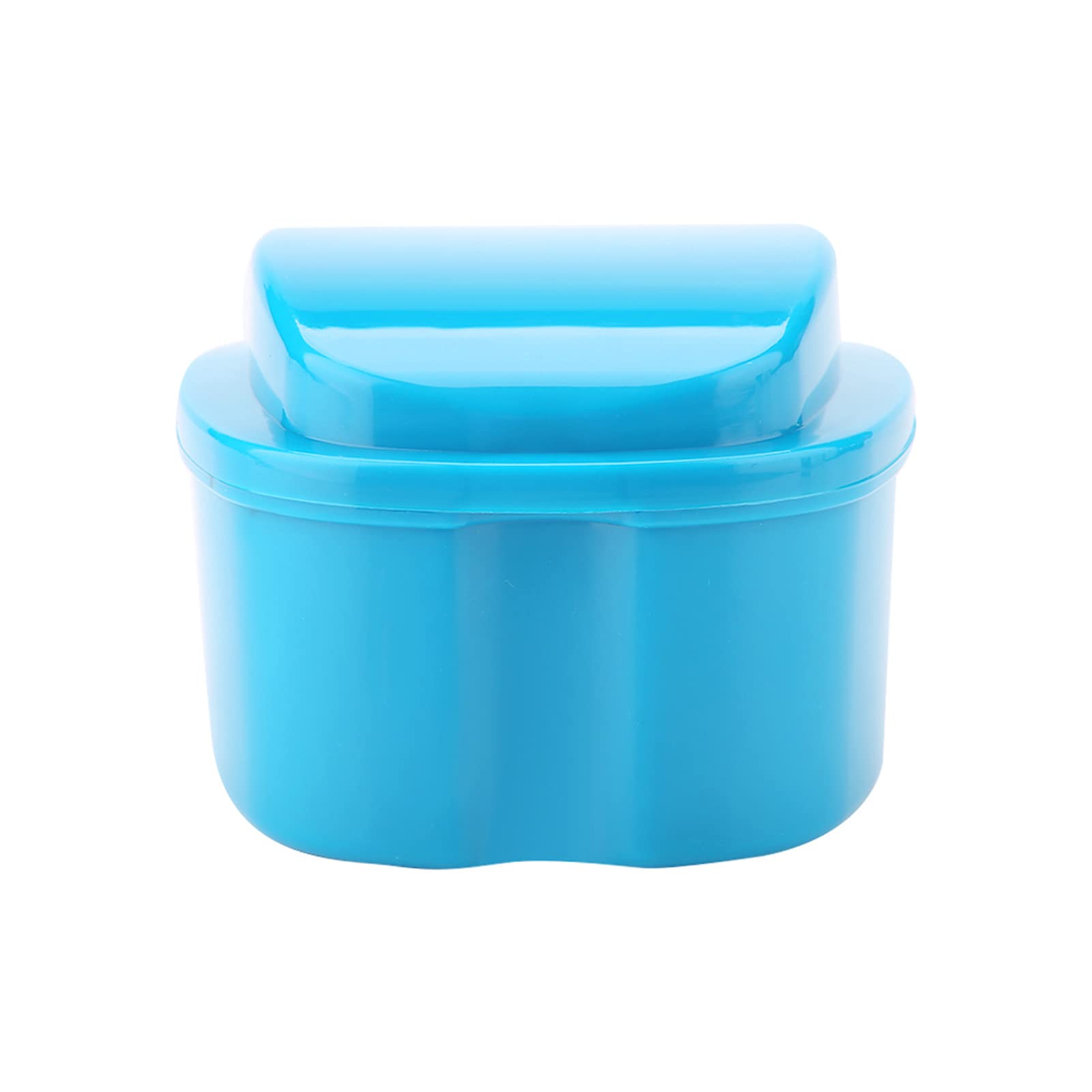 Portable Denture Cleaning Set - & - Easy to Carry - Quick Drying - Perfect for Elderly (Light Blue)