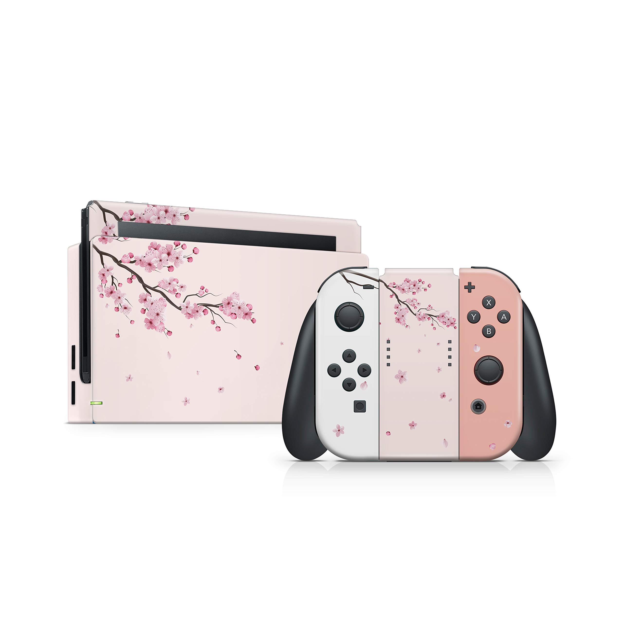Tacky design sakura skin Compatible with Nintendo Switch Skins Decal, Nintendo Switch Stickers Vinyl 3m Flowres Switch, Blossom switch Full wrap cover