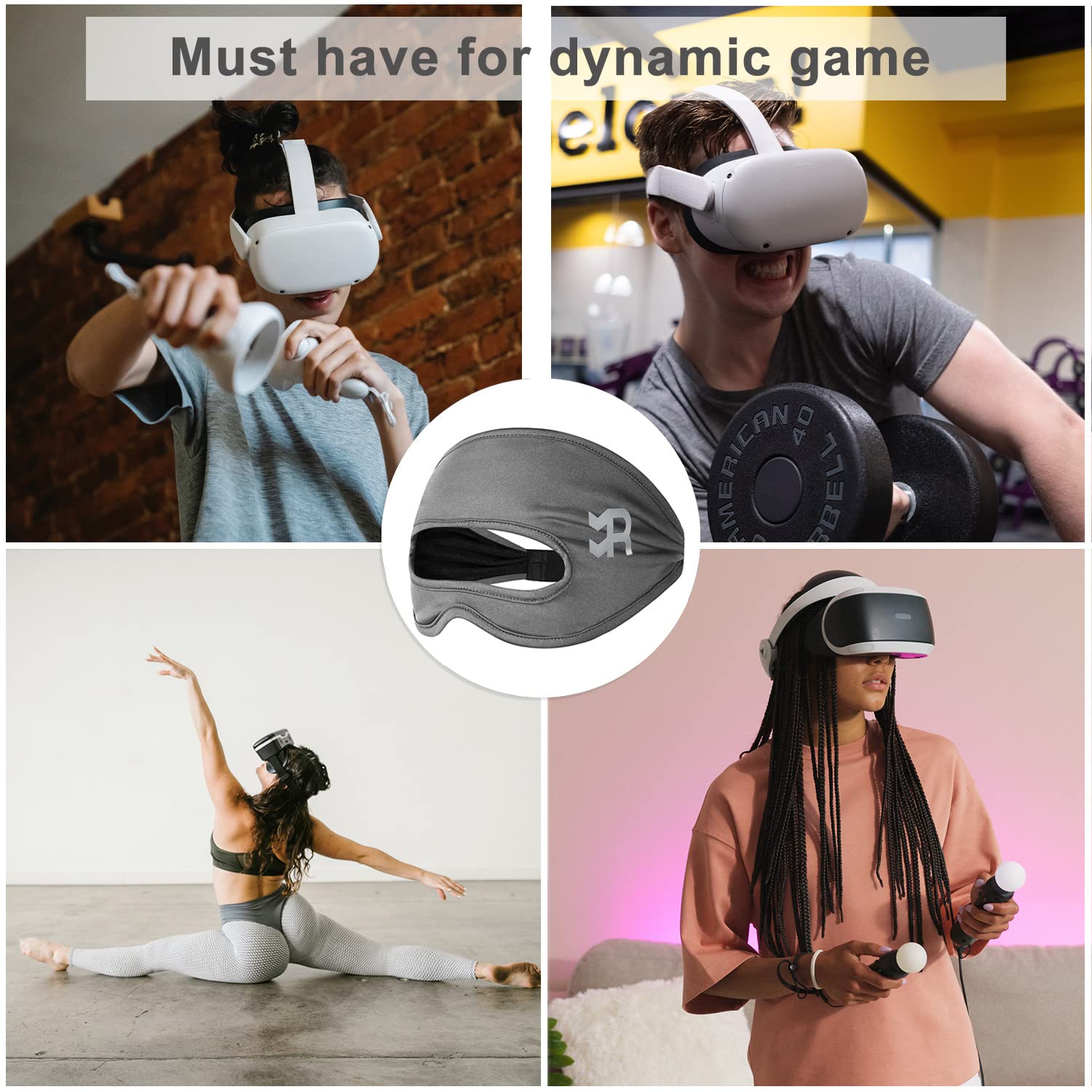VR Mask Sweat Band Facemask Compatible with Oculus Quest 2 Accessories (3pcs)