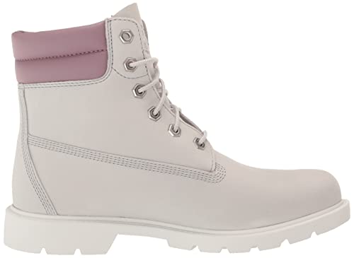 Timberland Women's Linden Woods Waterproof Hiking Boot, Light Grey Nubuck, 7