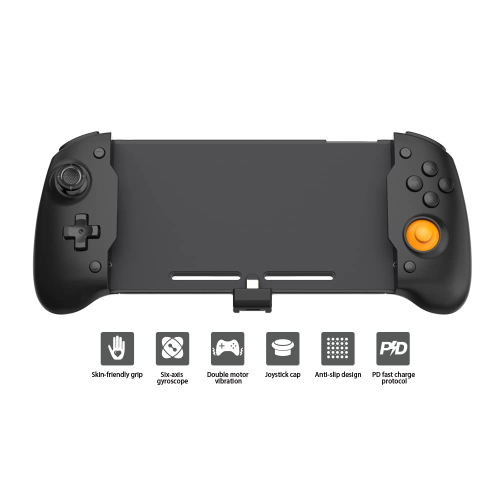 Switch/Switch OLED Controller Handheld,Enhanced Grip Controller for Nintendo Switch,6-Axis Gyro,Dual Motor Vibration…