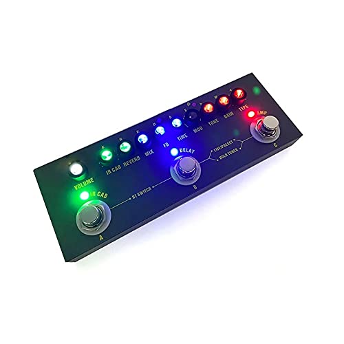 ZYZMH Rechargeable Multi Effects Pedal Delay Chorus Phaser Reverb Effect Pedal Guitar Accessories