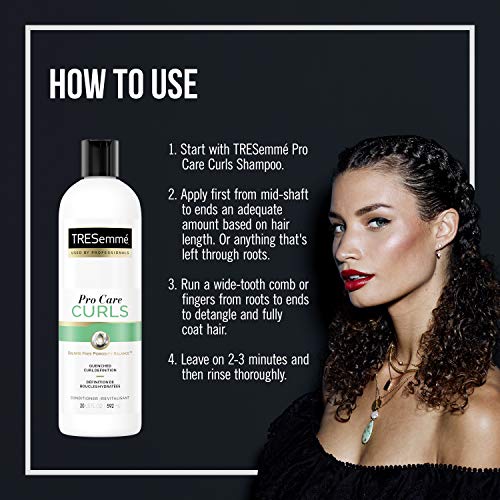TRESemmé Conditioner Sulfate-Free for Curly Hair Pro Care Curls are Defined, Hydrated, and Frizz-Free 20 oz 4 Count