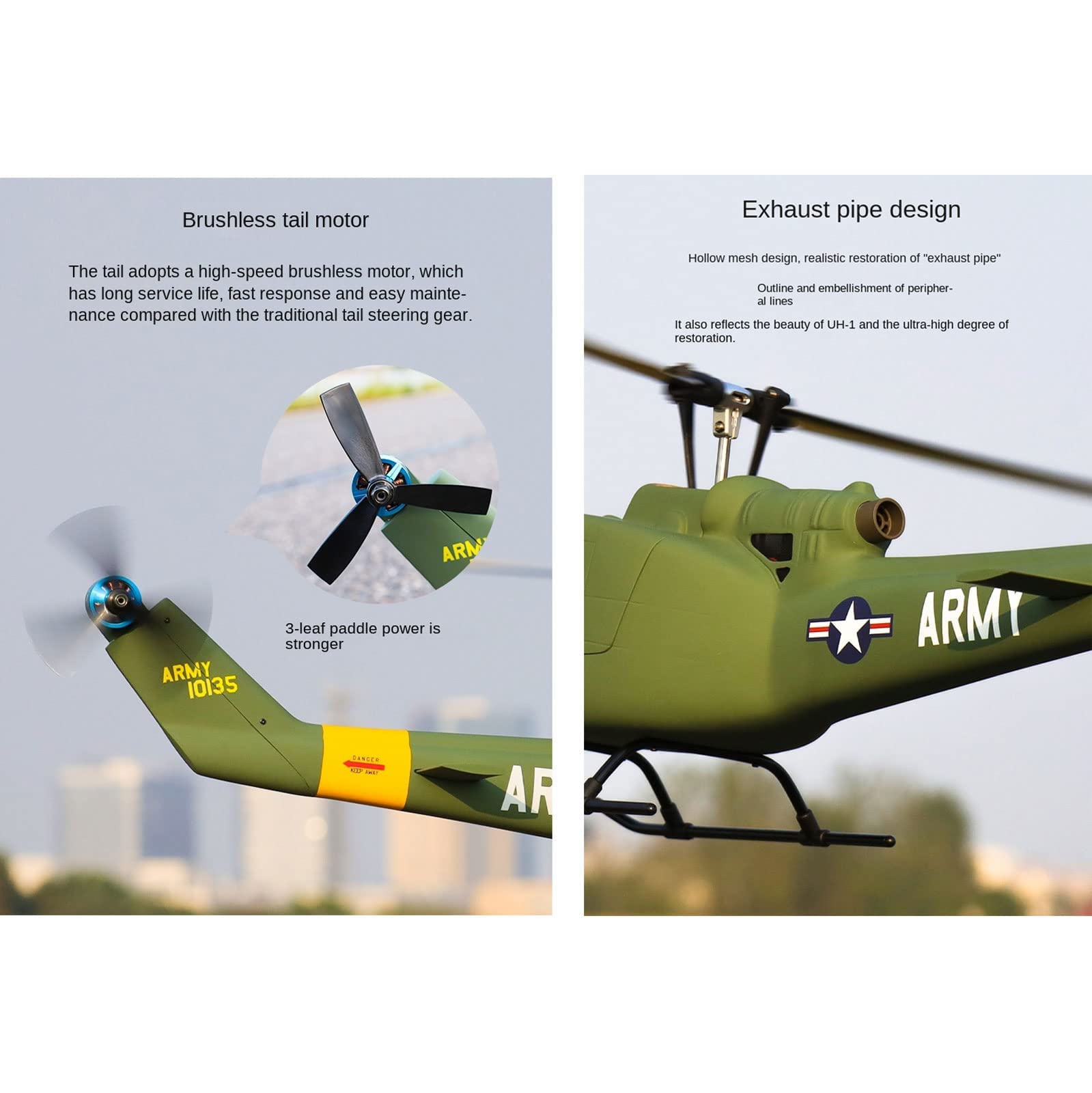 RKSTD Remote Control Helicopter, Remote Control Helicopter with Flight Control System, GPS Positioning, Automatic Return, Brushless Motor, with Fixed Height, Suitable for Adult Beginners