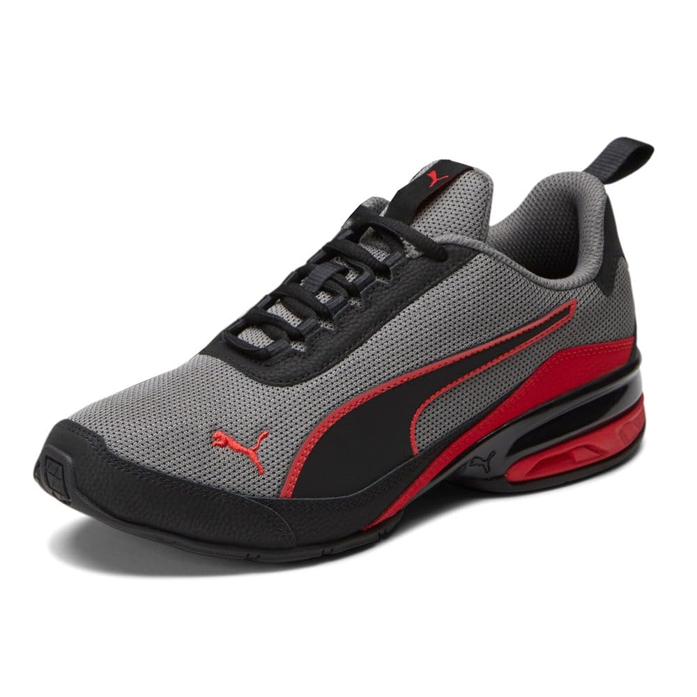 PUMA Viz Runner Sport Running Shoe Mens Running 11 DM US CastlerockHigh Risk RedBlack