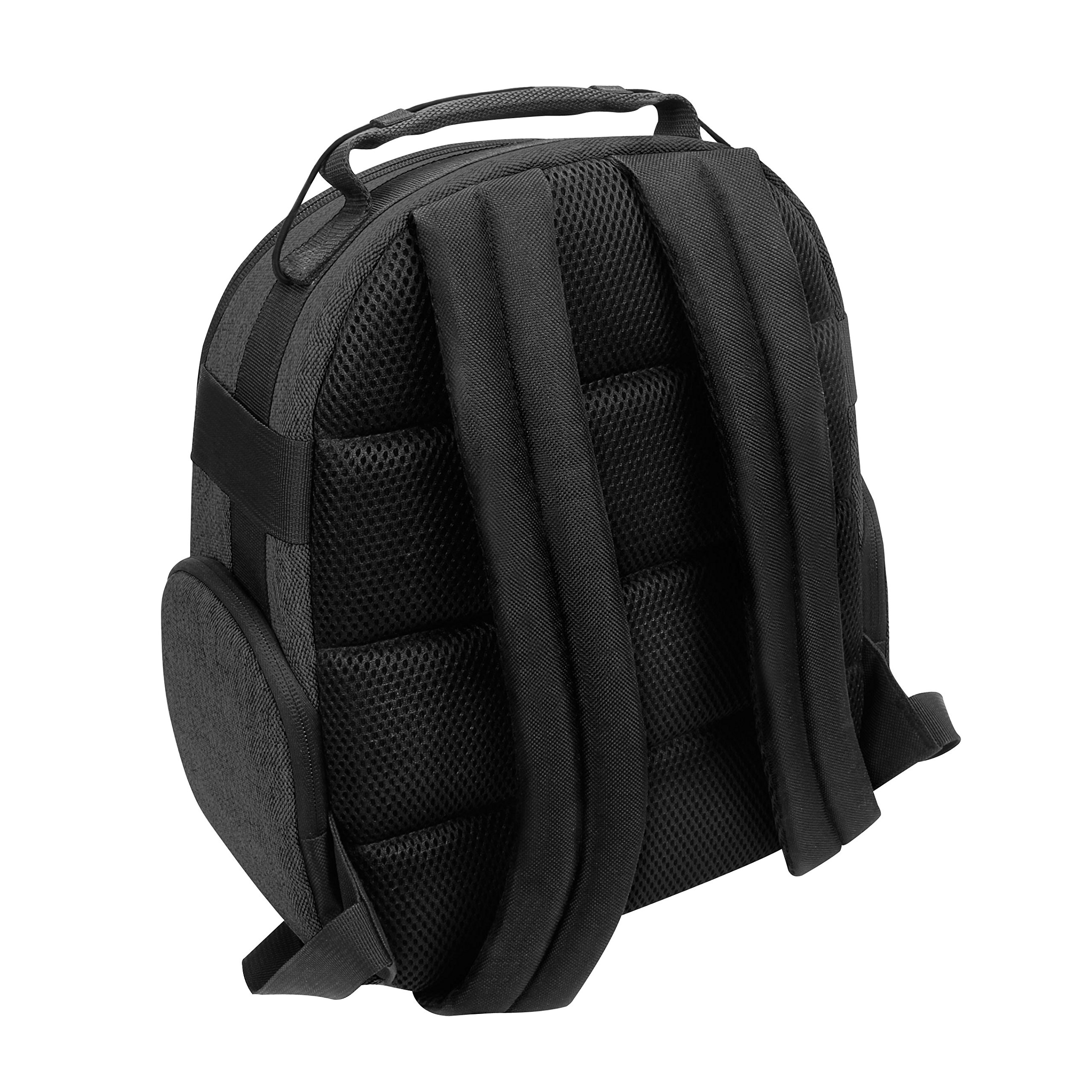 USA Gear Audio Equipment Backpack - Microphone Case for Wireless Microphones, Recording Microphones & Accessories Compatible with Shure, Sennheiser, Audio-Technica, Rode VideoMic and More (Black)
