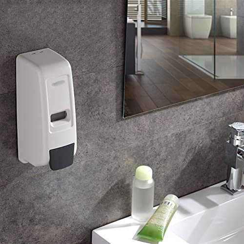 Soap Dispenser Wall Mounted Soap Dispenser Household Bathroom Kitchen Dishwashing Liquid Foam Dispenser Bottle Pump Head White 400ml / 14.1oz Bathroom Soap Dispenser