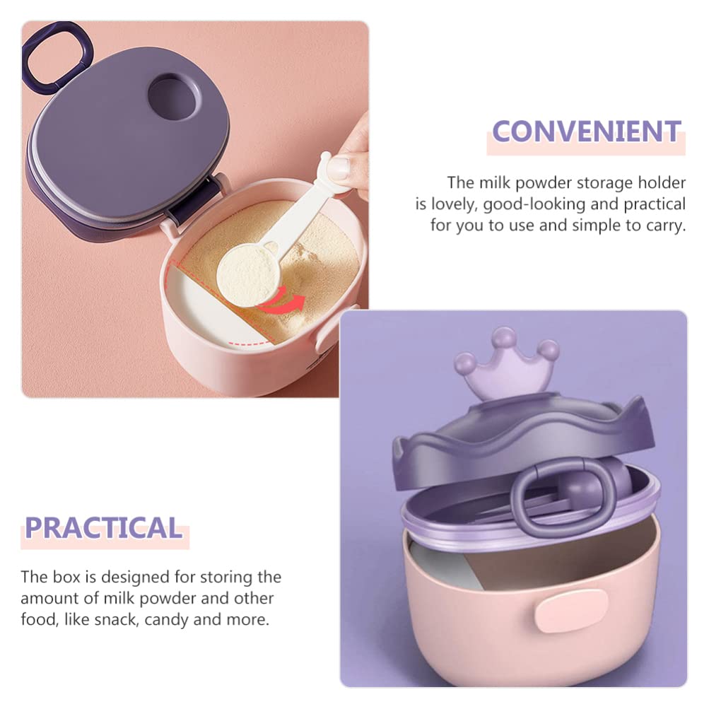 Toyvian Baby Formula Dispenser with Scoop, Baby Milk Formula Dispenser, Portable Storage Formula Containers for Travel, Baby Snack Storage Container, Baby Feeding Travel Storage Container