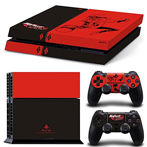 TINFOK Whole Body Vinyl Skin Sticker Decal Cover for PS4 Playstation 4 System Console and Controllers - Clown Girl