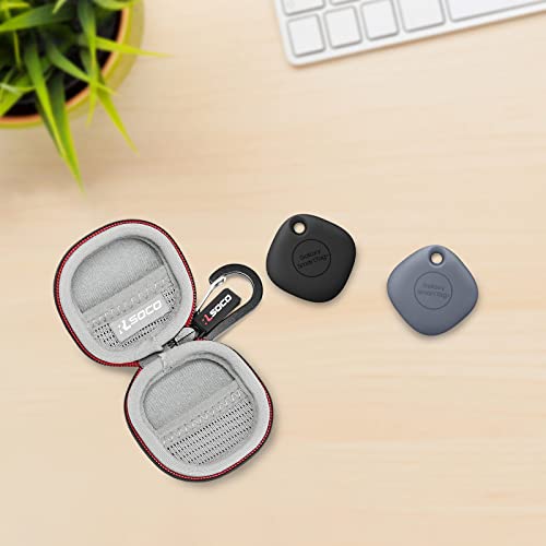 RLSOCO Hard Case Holder for Galaxy SmartTag2 / SmartTag/SmartTag+ Plus Tracker,Protective Case for 2pcs SmartTag (Case Only)