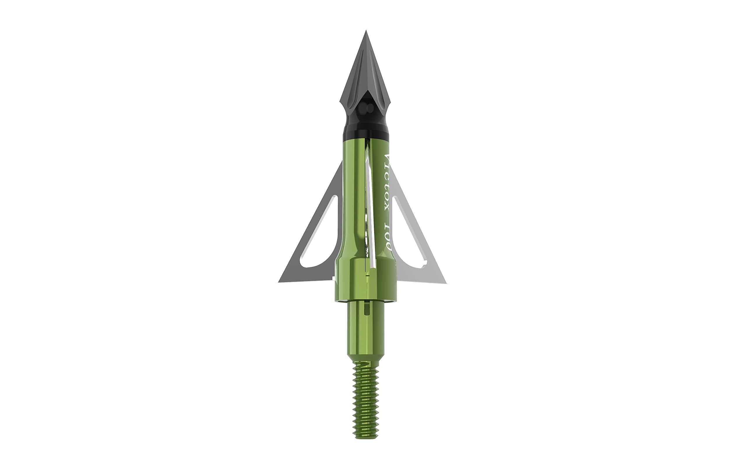 Victox Archery Broadheads 100 Grain 3 Blade Broadhead 1-1/8" Cutting Diameter Bowhunting 100 Grain 3 Pack fit for Compound Bow (Green)